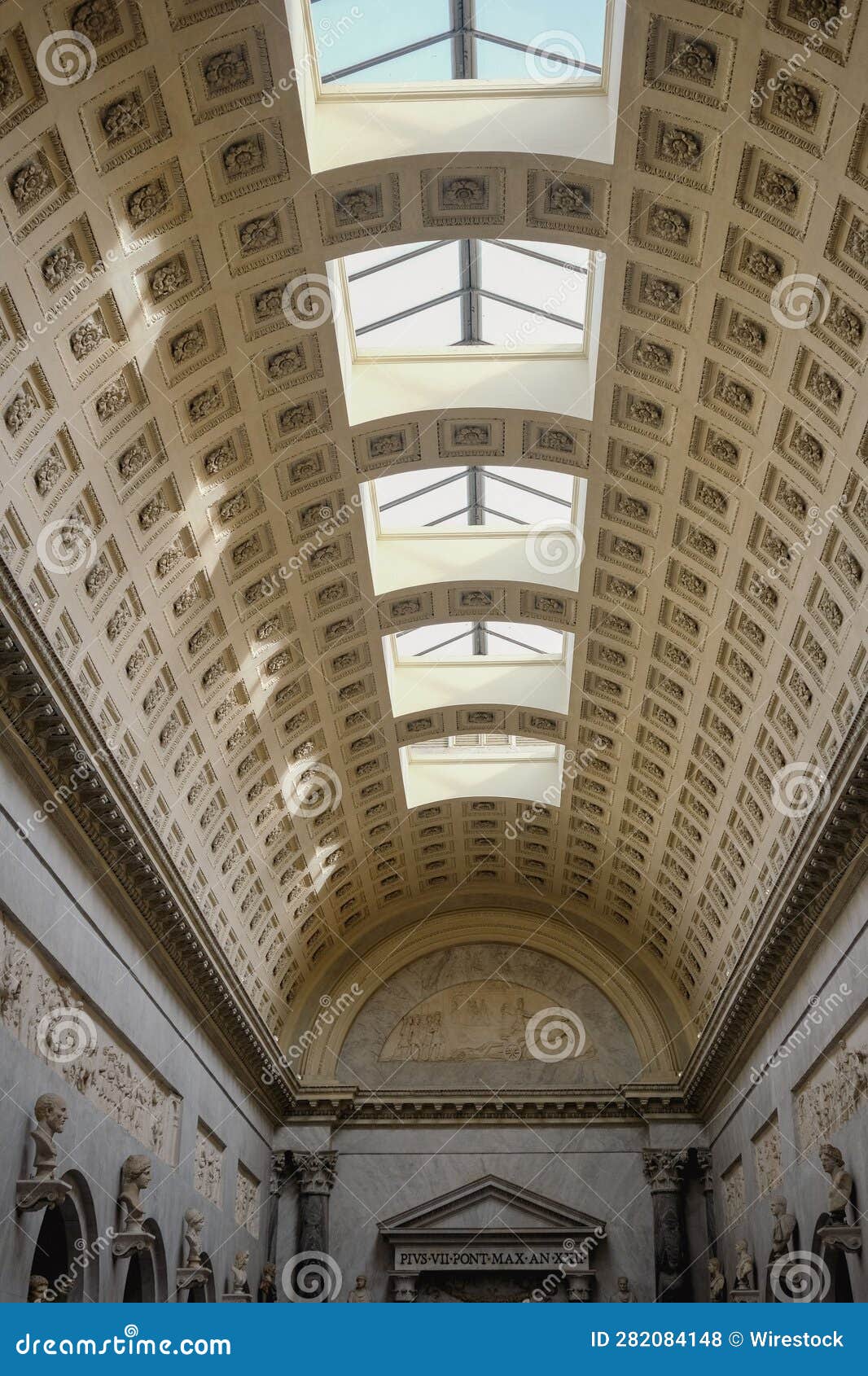 Interior View of an Ornate, Historic Vatican Museum with Elaborate ...