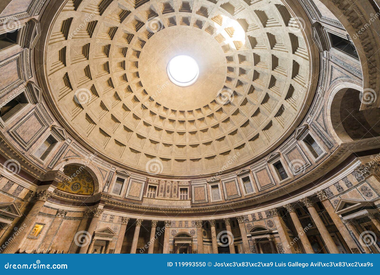 Interior of the Pantheon of Rome Editorial Image - Image of ...