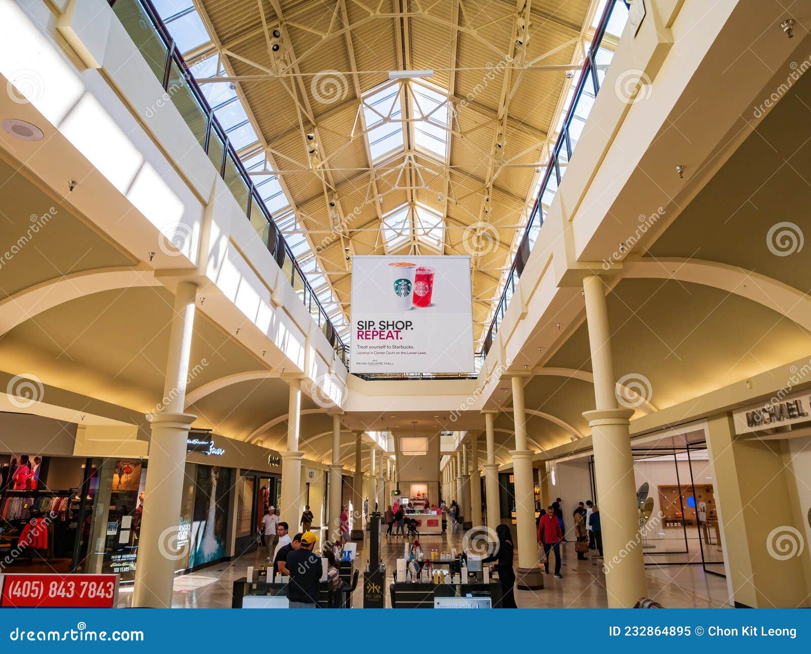 Interior View of the Penn Square Mall Editorial Image - Image of modern ...