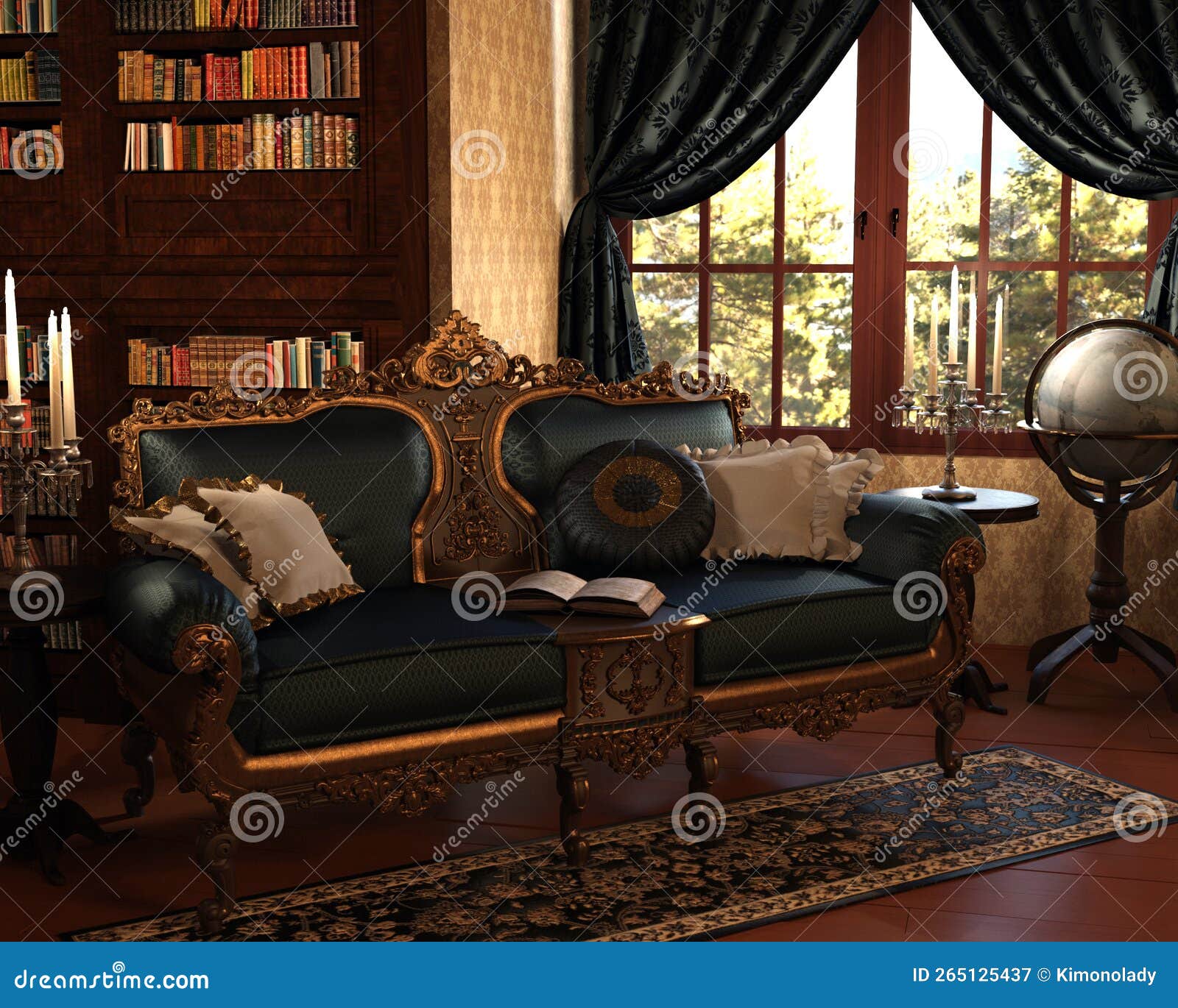 Victorian Library Room