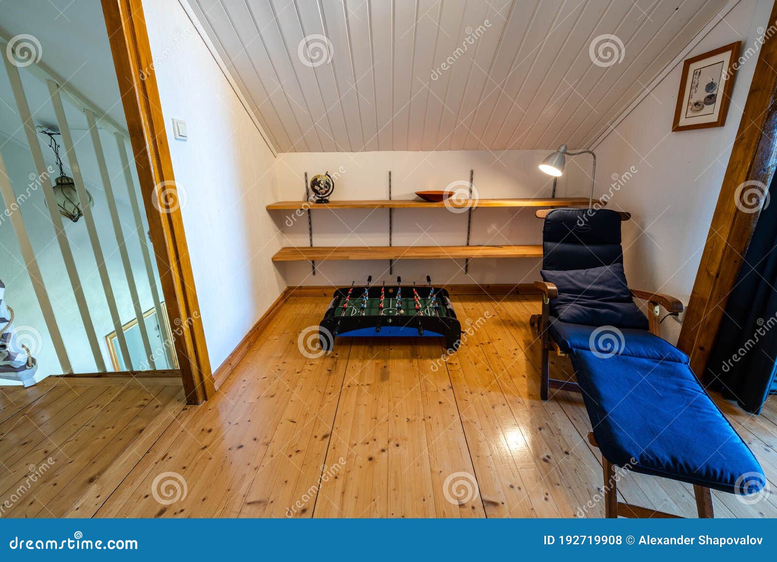 Interior View of Room on Top Floor of Private House Stock Photo - Image ...