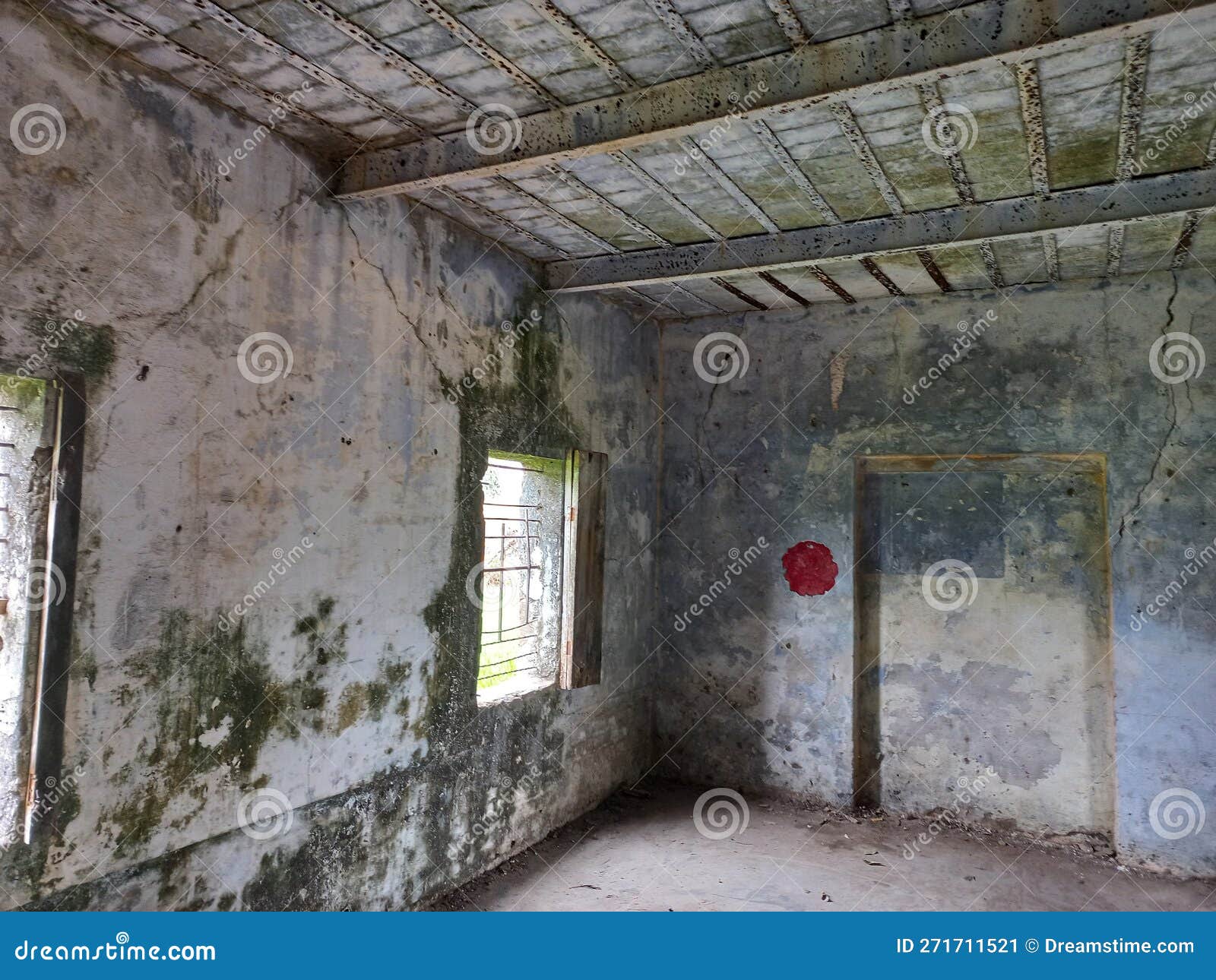 Interior View of Ruins of a Building in Poorly Maintained Condition ...