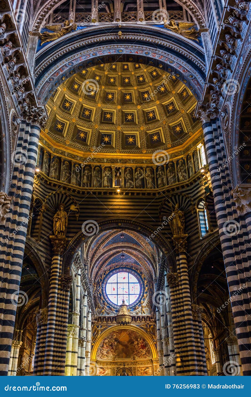 Interior View of the Siena Cathedral Stock Image - Image of attraction ...