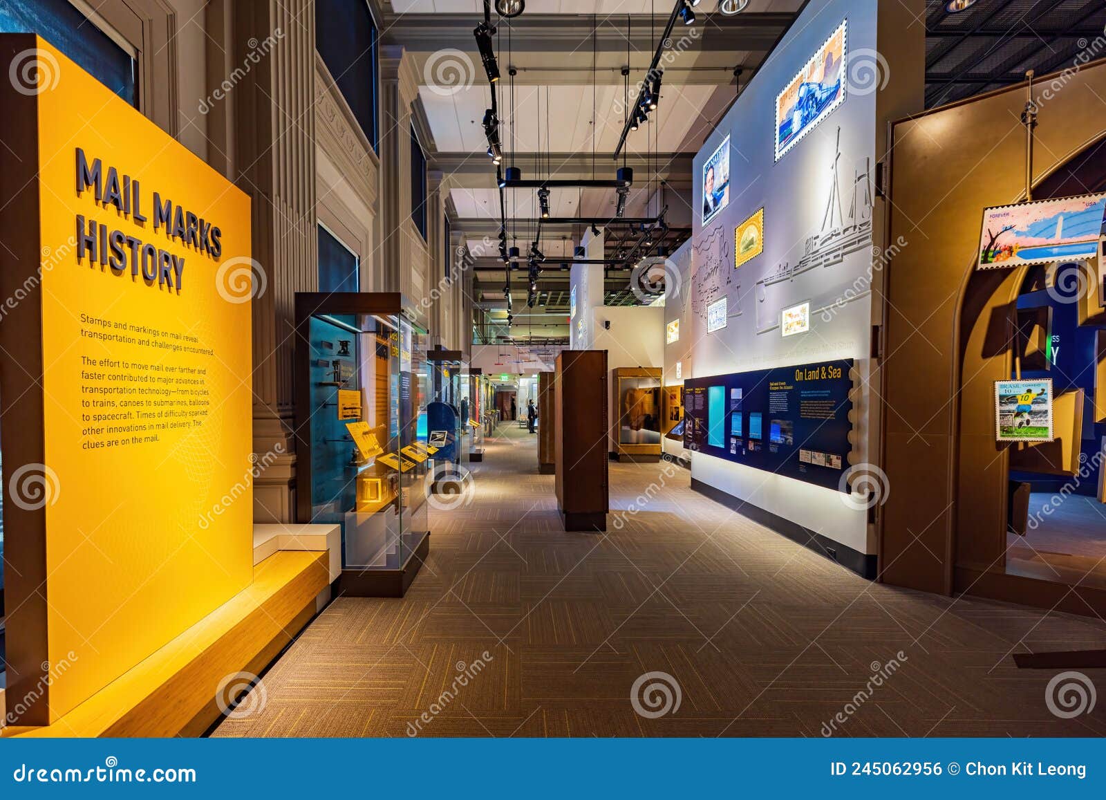 Interior View of the Smithsonian`s National Postal Museum Editorial ...