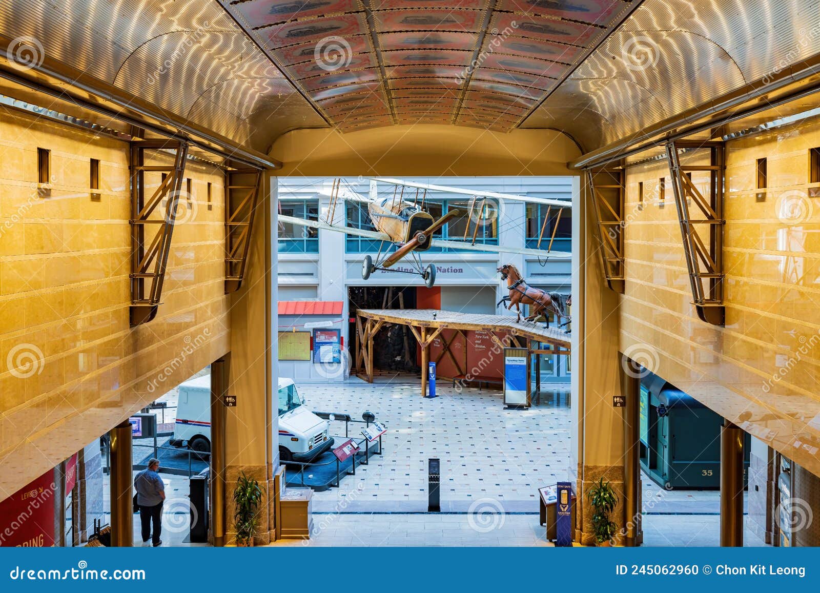 Interior View of the Smithsonian`s National Postal Museum Editorial ...