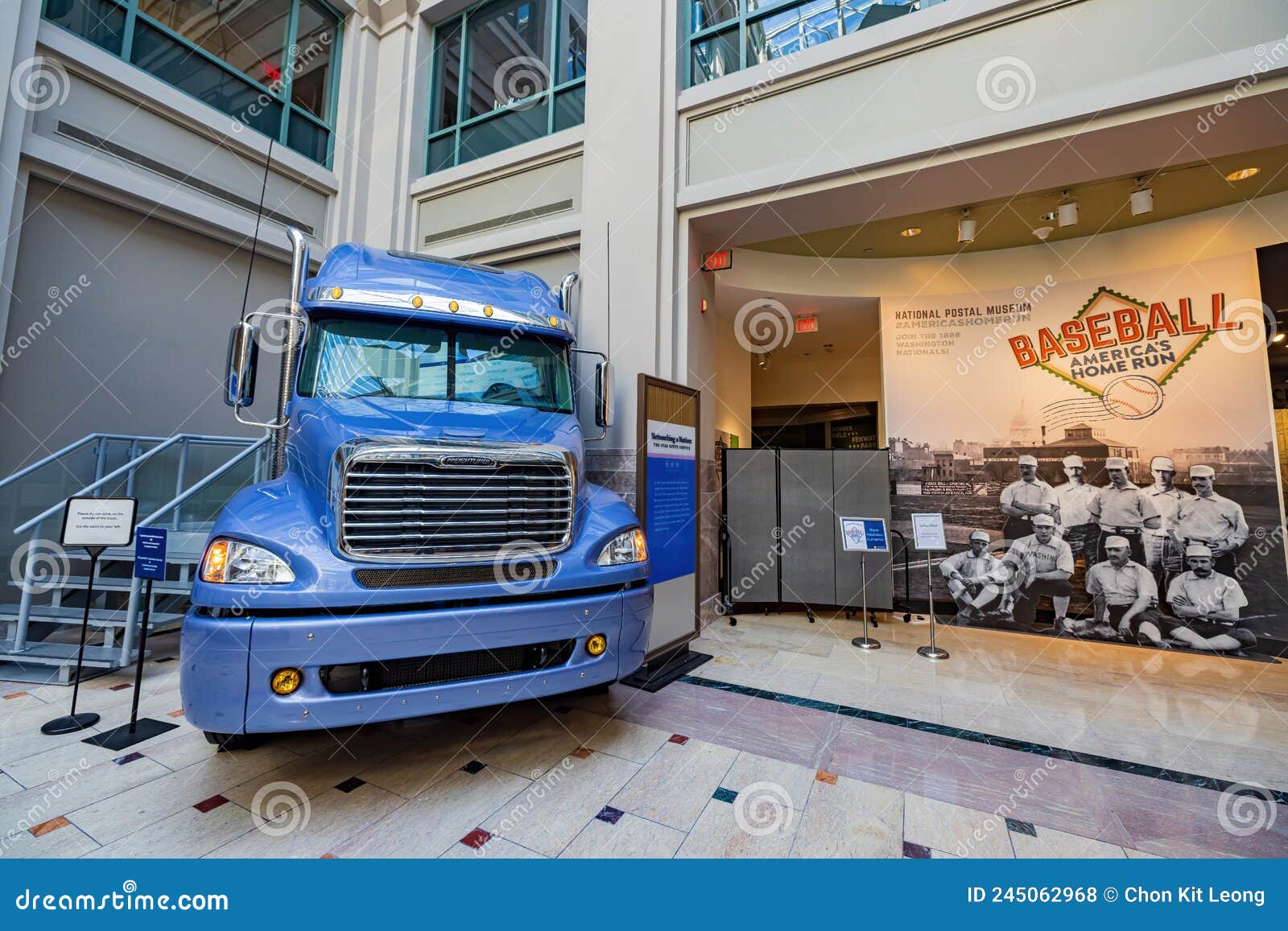 Interior View of the Smithsonian`s National Postal Museum Editorial ...