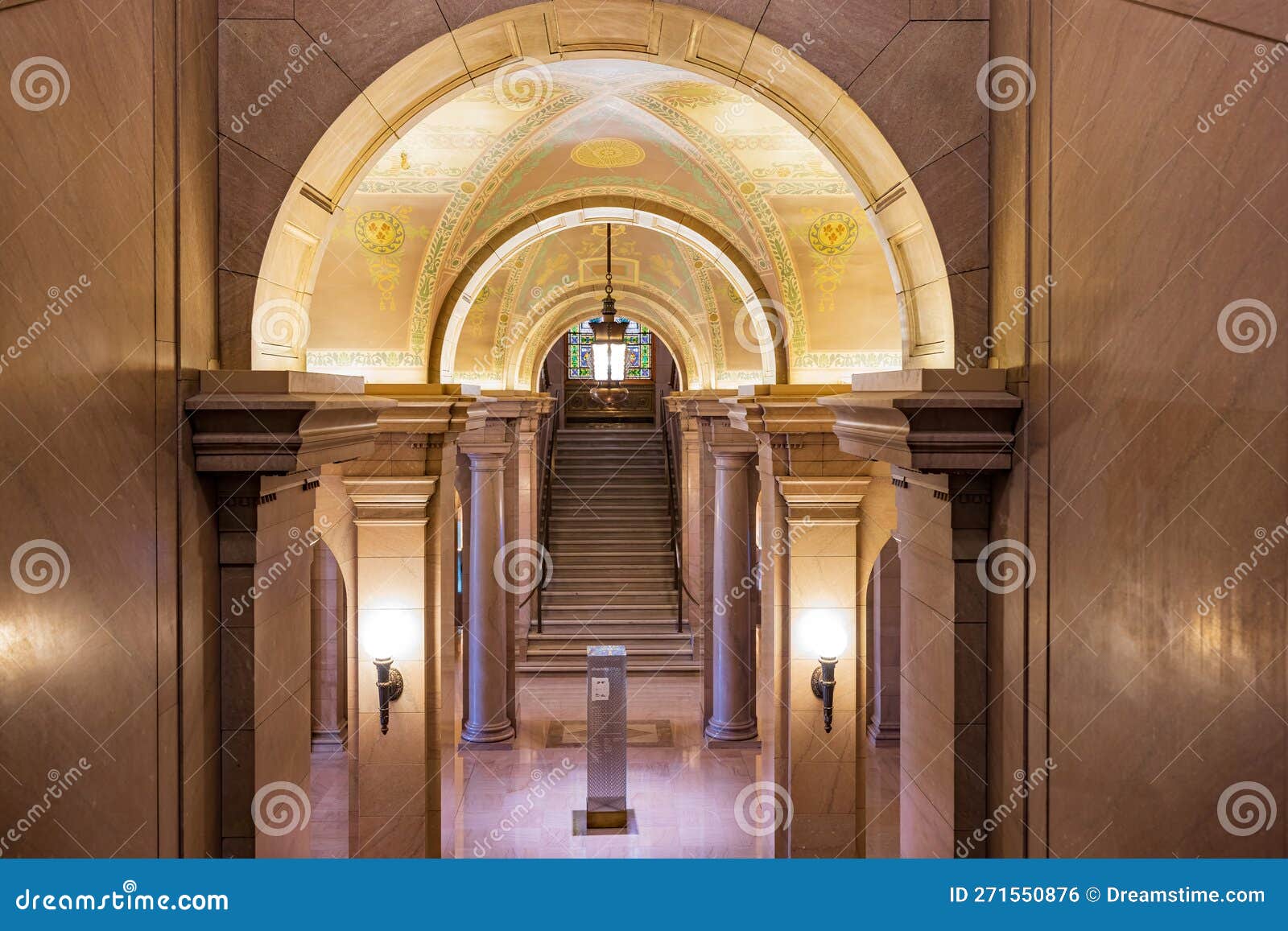 Interior View of the St. Louis Public Library - Central Library Stock ...