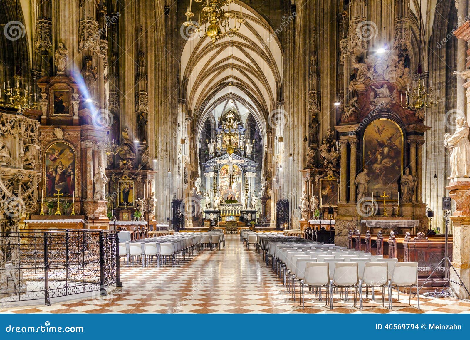 Interior View of the St. Stephen S Cathedral, Vienna Editorial Stock ... Interior View of the St. Stephen S Cathedral, Vienna Editorial Stock ...
