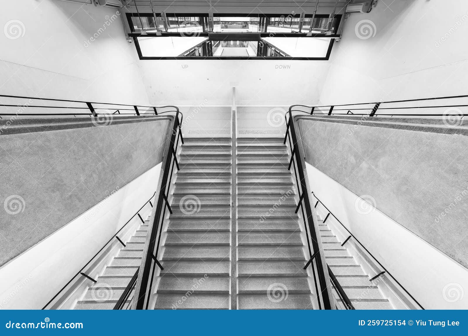 Interior View of Stairway in Old Building Stock Photo - Image of ...