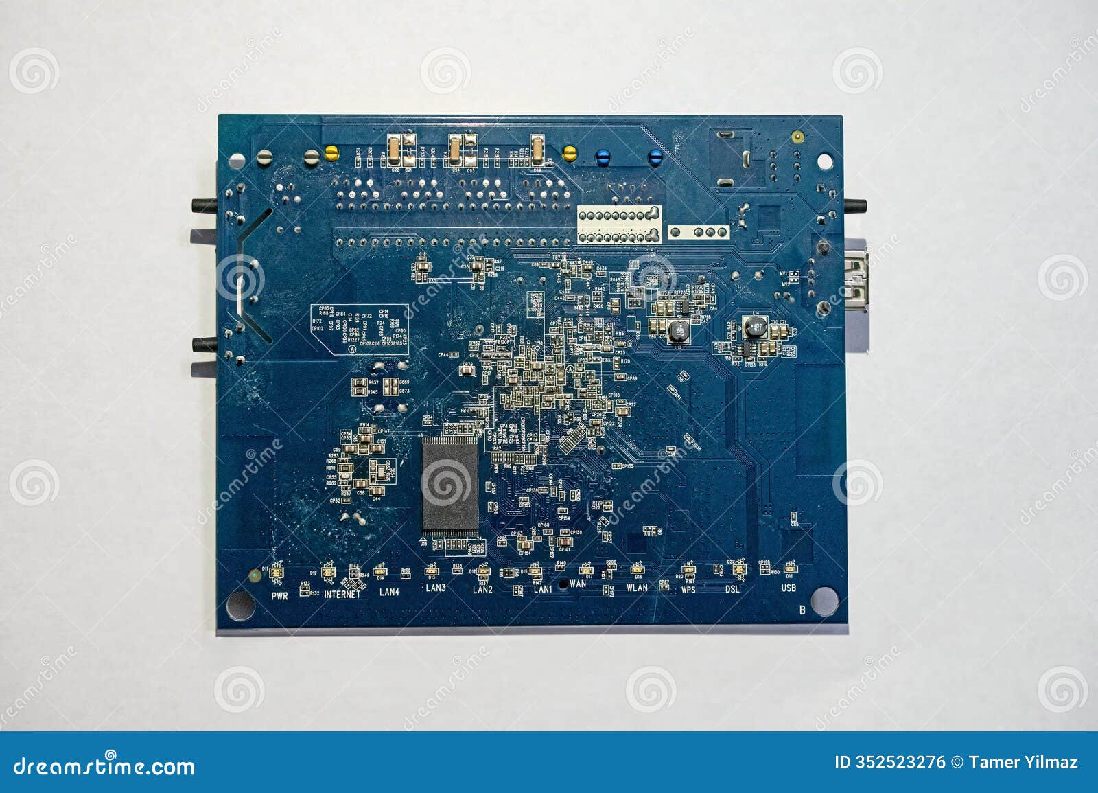 Interior View of the Telephone Wireles Modem Device Stock Photo - Image ...