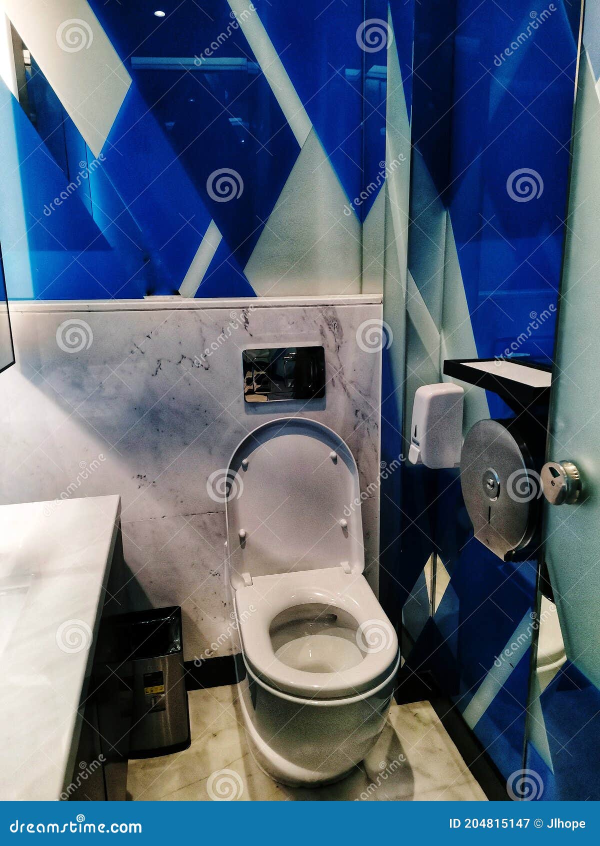 Interior view of toilet stock image. Image of view, interior - 204815147