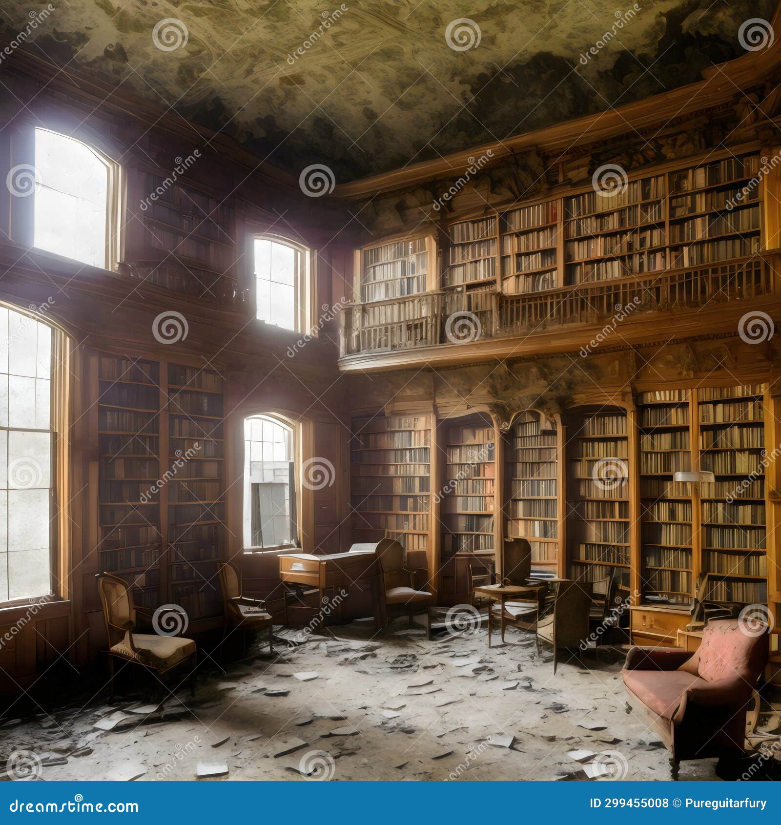 Death of a Library stock illustration. Illustration of school - 299455008