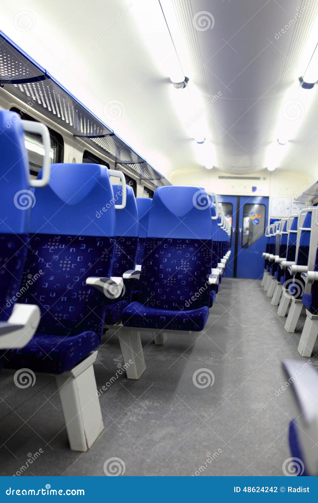 Interior view of train stock photo. Image of interior - 48624242