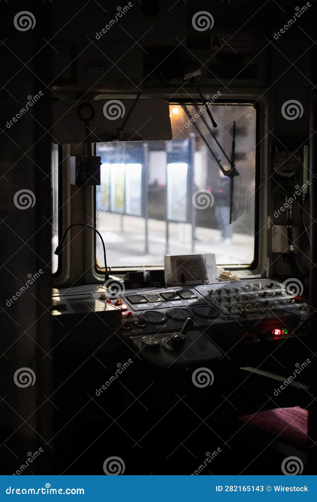 View of a Train, Showcasing a Large Window Stock Image - Image of ...