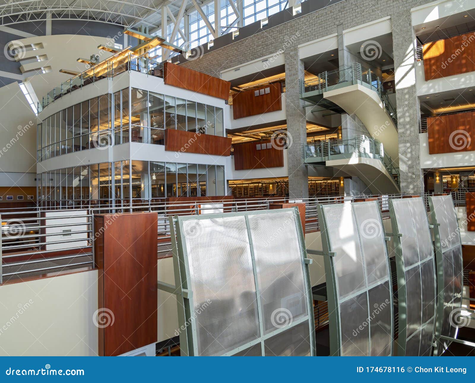 Interior View of the UNLV Lied Library Editorial Photo - Image of unlv ...