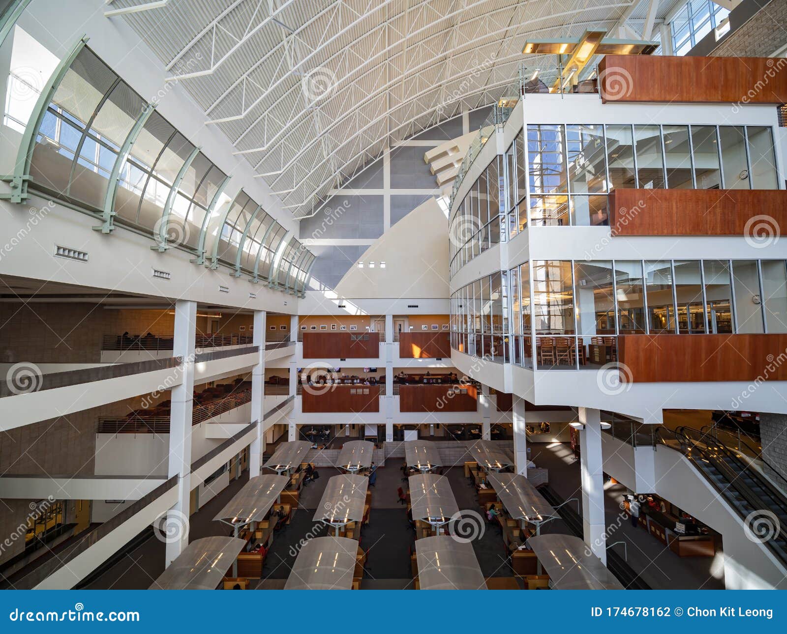 Interior View of the UNLV Lied Library Editorial Photography - Image of ...