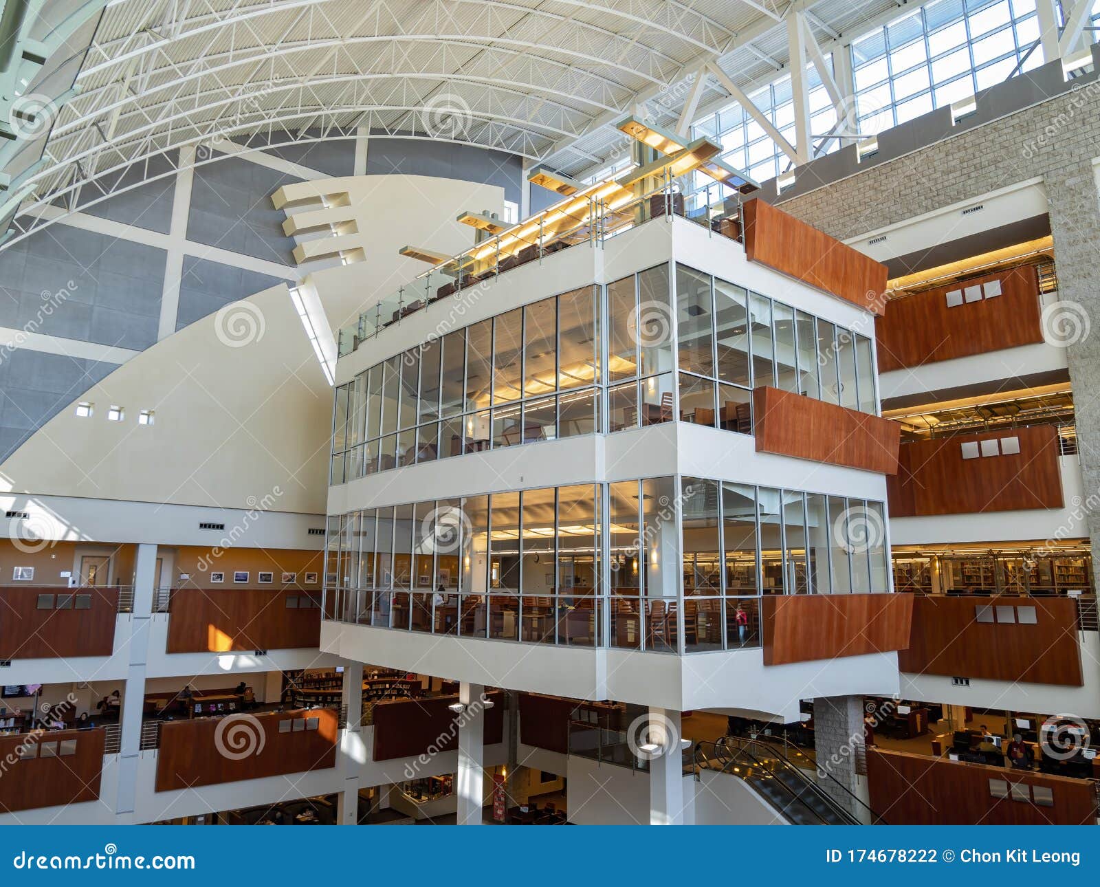 Interior View of the UNLV Lied Library Editorial Photography - Image of ...