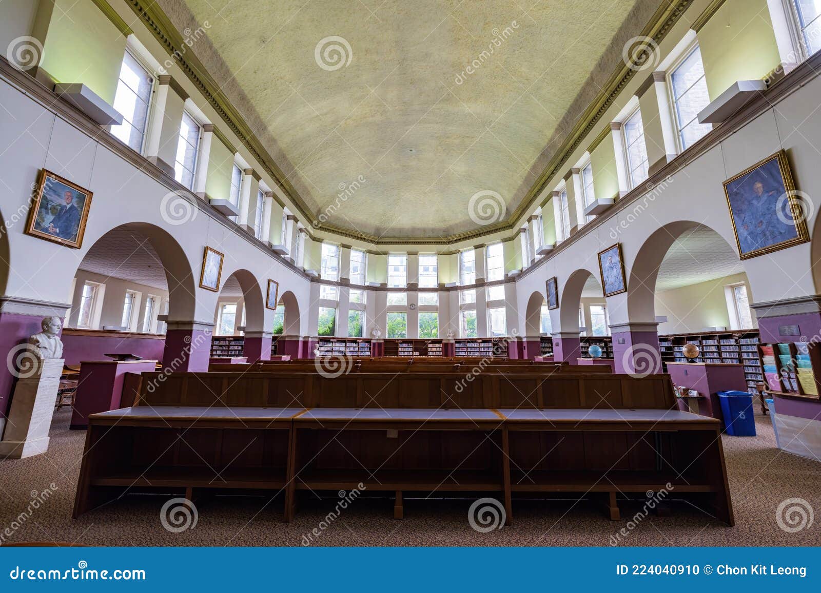 Interior View of the Uris Library of Cornell University Editorial Image ...