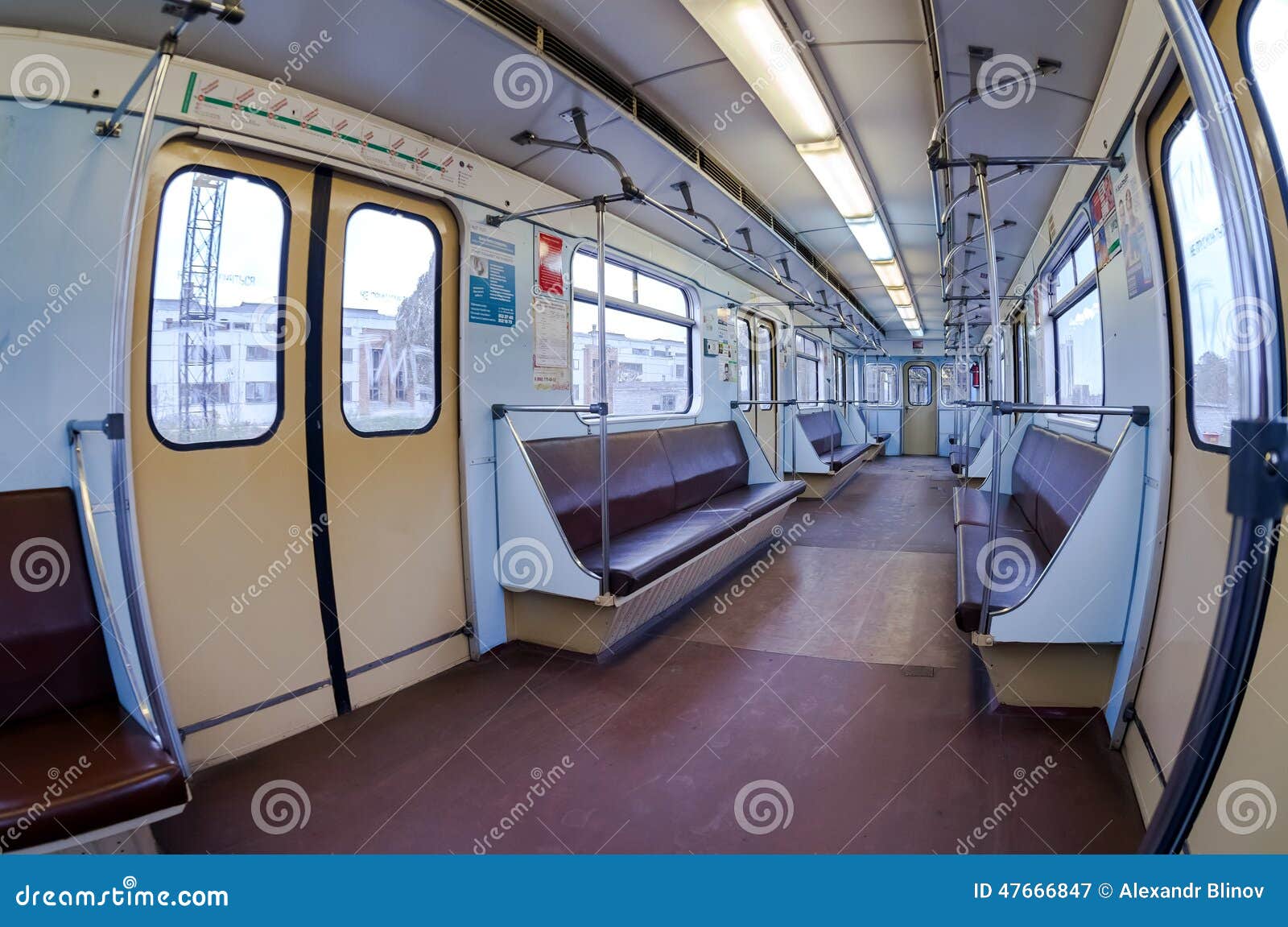 Interior View of the Wagon Train in Subway Editorial Photography ...
