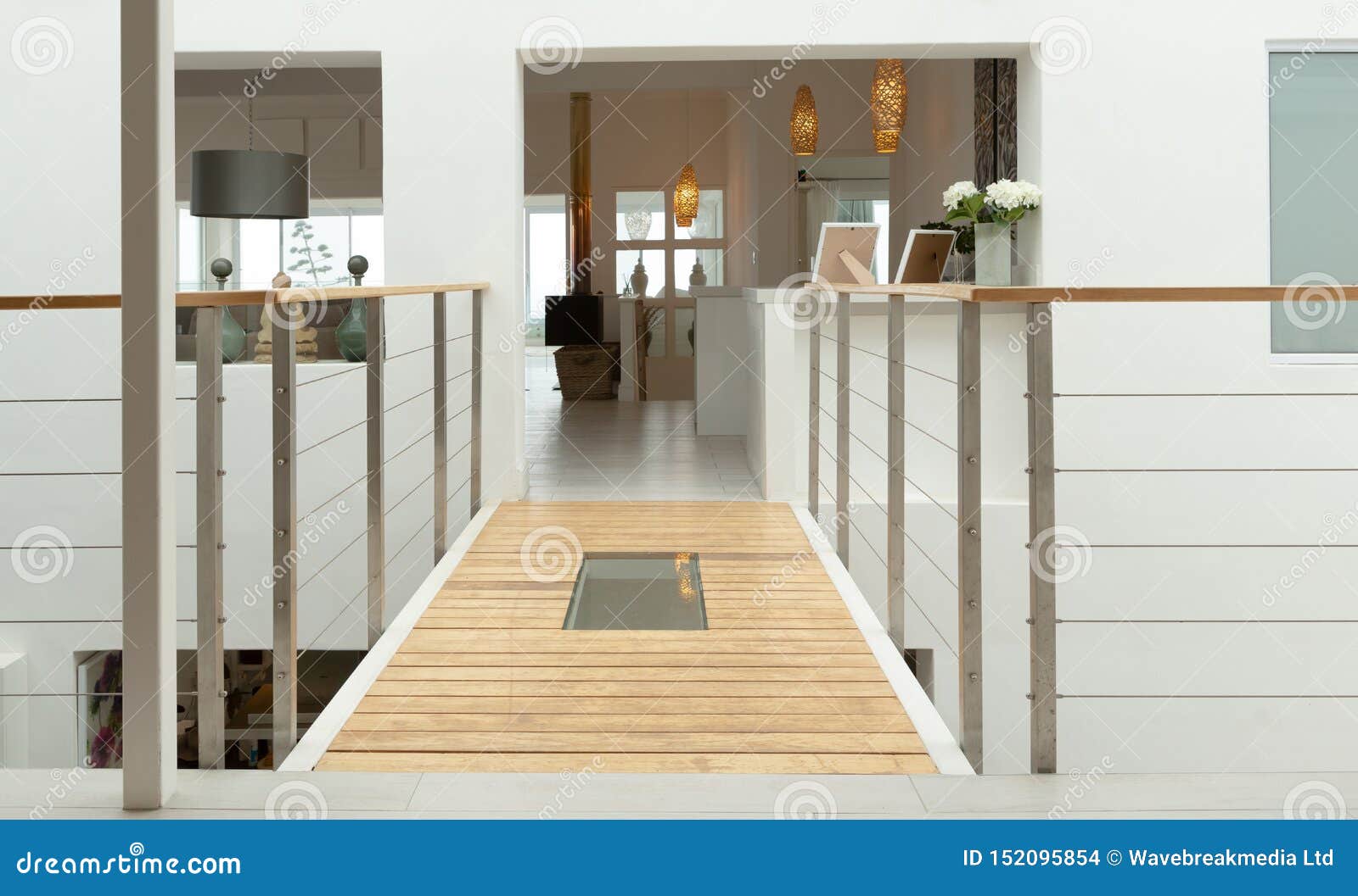 Interior View of Walkway at Home Stock Photo - Image of abode ...