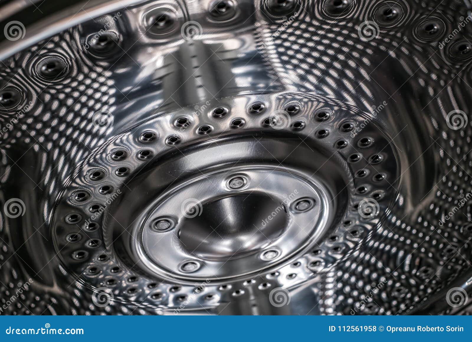 Interior View of a Washing Machine. Stock Photo - Image of appliance ...