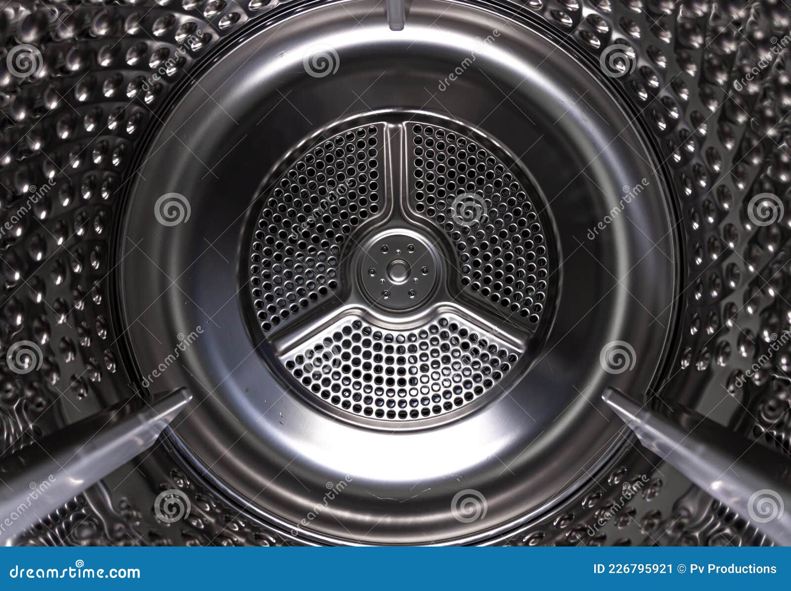 Interior View of a Washing Machine, Dryer Stock Image - Image of ...