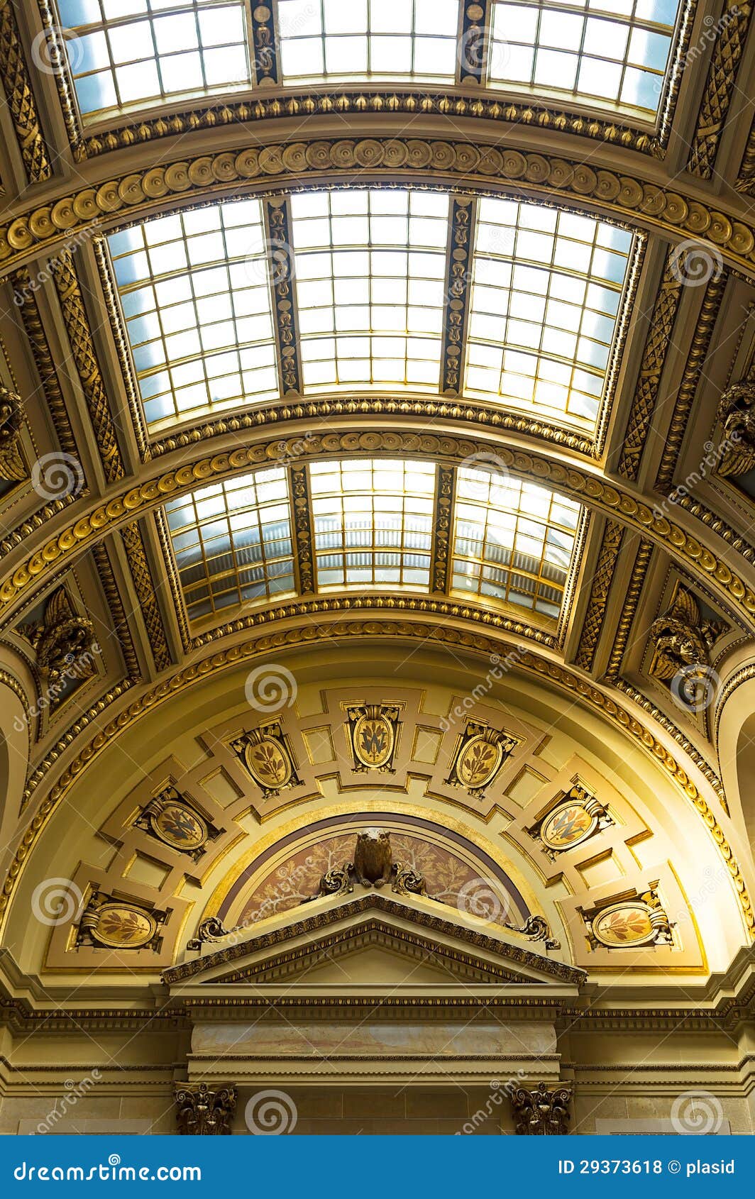 The Interior View of Wisconsin State Capitol in Madison Stock Photo ...