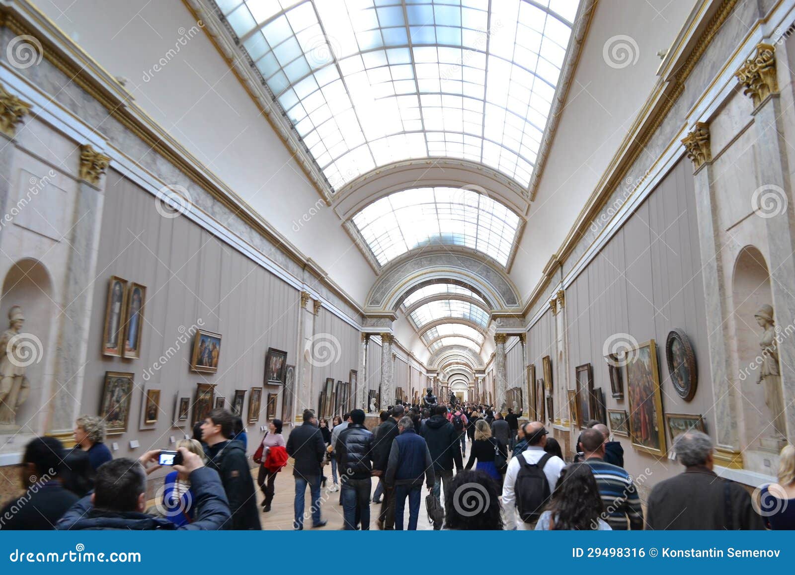 Interior and Vistors of Louvre Editorial Photo - Image of famous ...