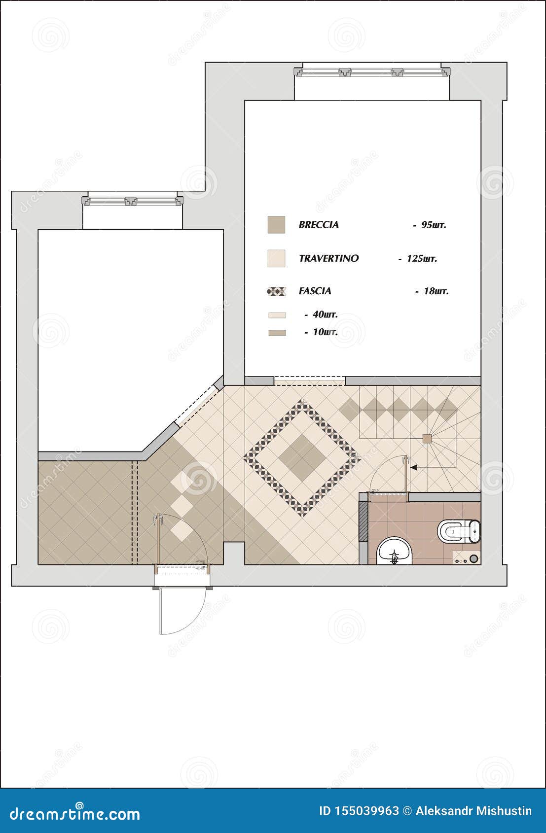 Interior wall layout stock illustration. Illustration of interior ...