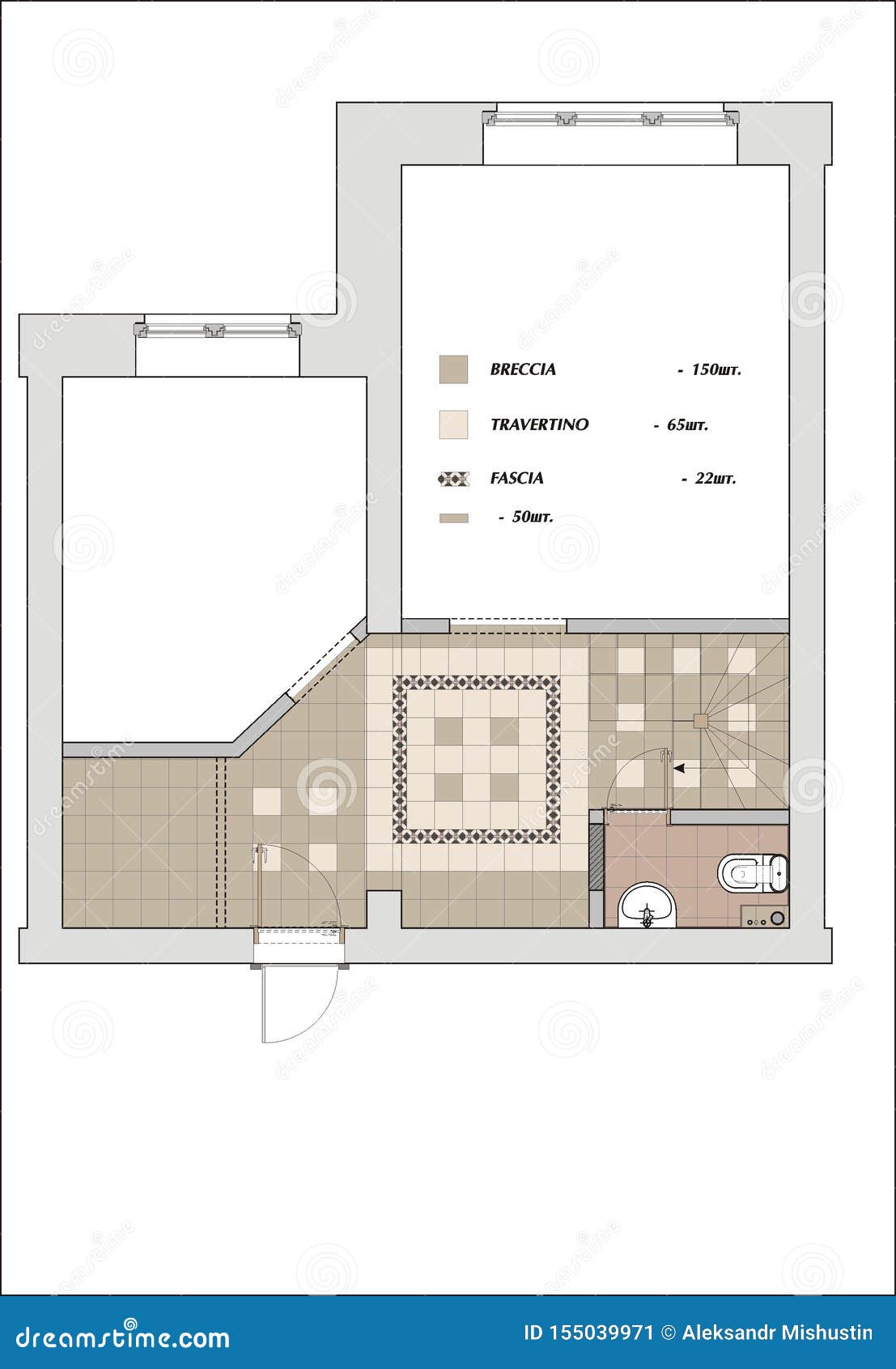 Interior wall layout stock illustration. Illustration of tile - 155039971
