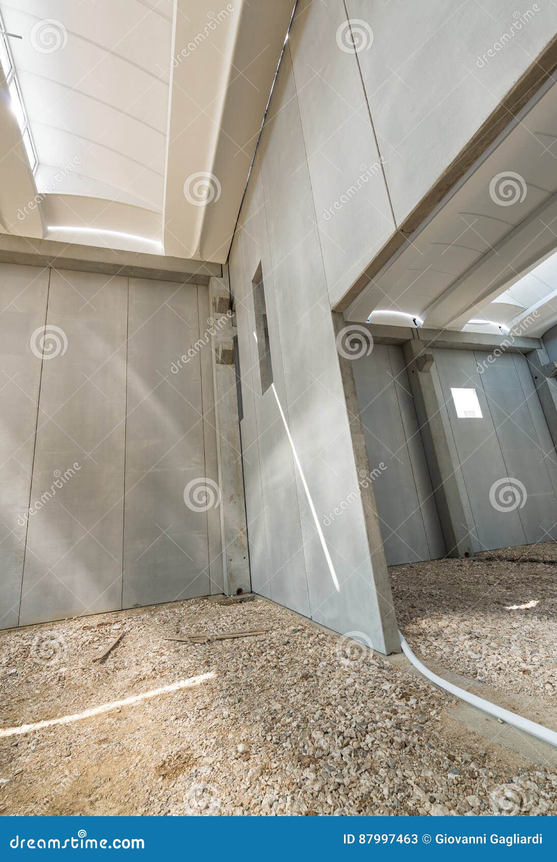 Interior Walls of Building Under Construction Stock Image - Image of ...