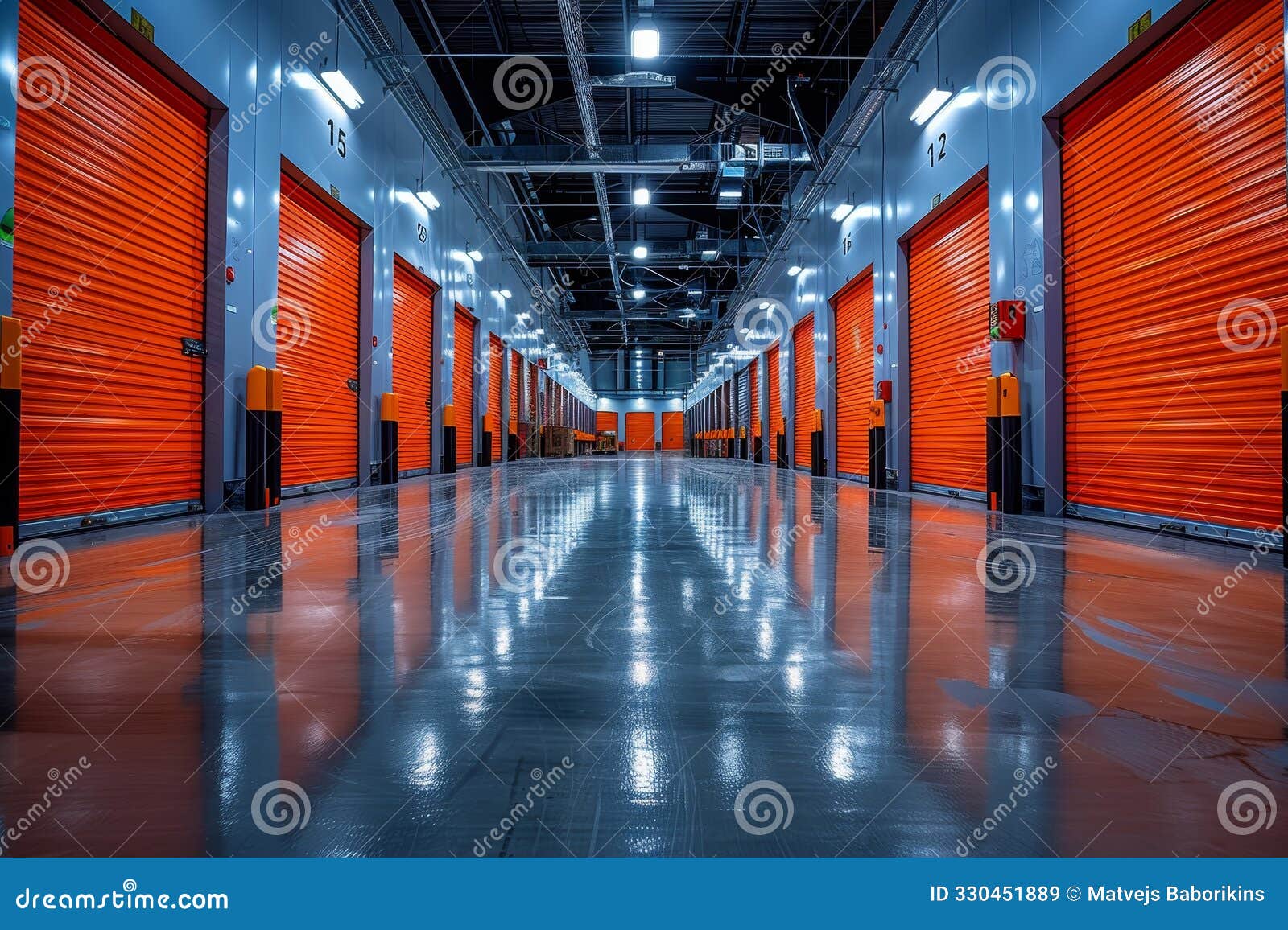 Organization Premises Line Icons Collection. Environment, Space, Layout ...