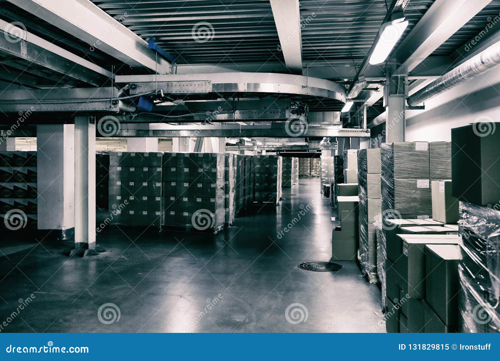 The Interior of the Warehouse Stock Image - Image of commercial ...