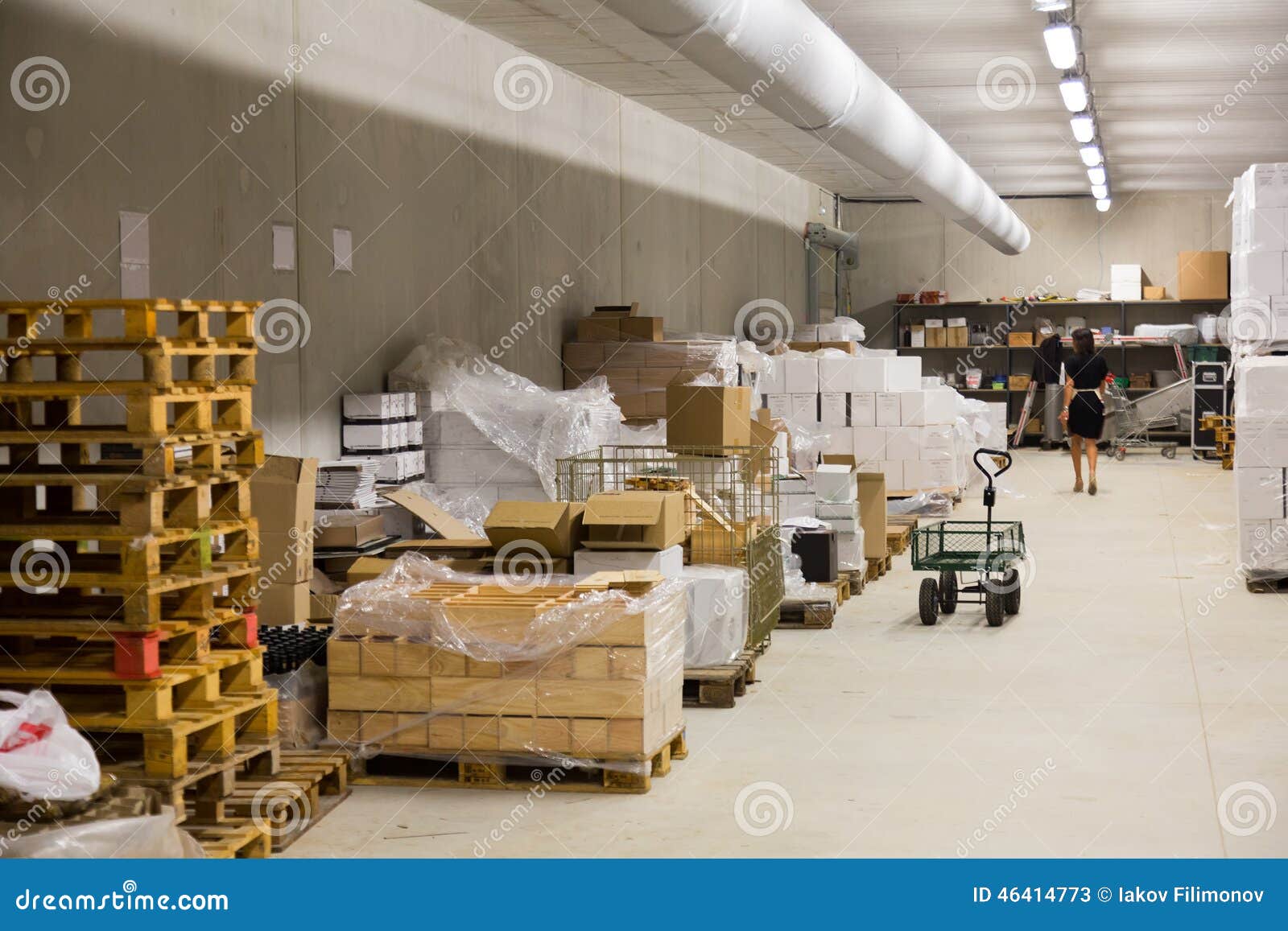 Interior of warehouse stock image. Image of isposition - 46414773