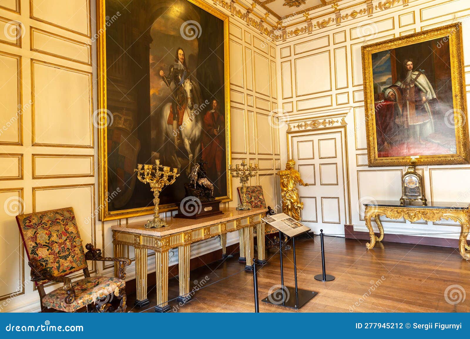 Interior of Warwick Castle - is a Medieval Castle, UK Editorial ...