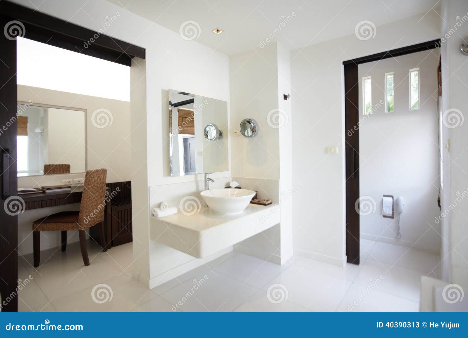 Interior of washing room stock image. Image of hotel - 40390313