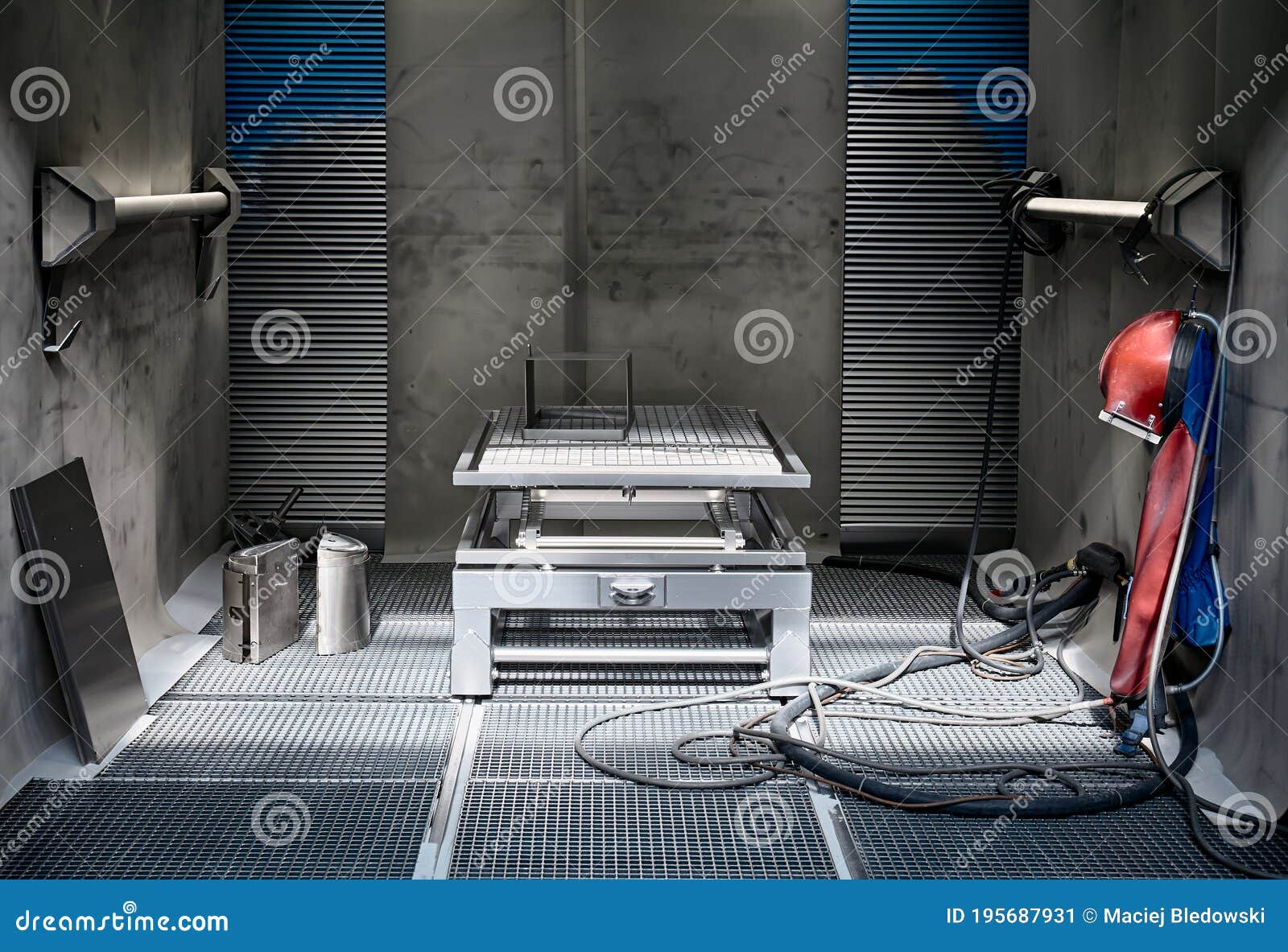 Interior of a Welding Chamber Stock Image - Image of manufacturing ...