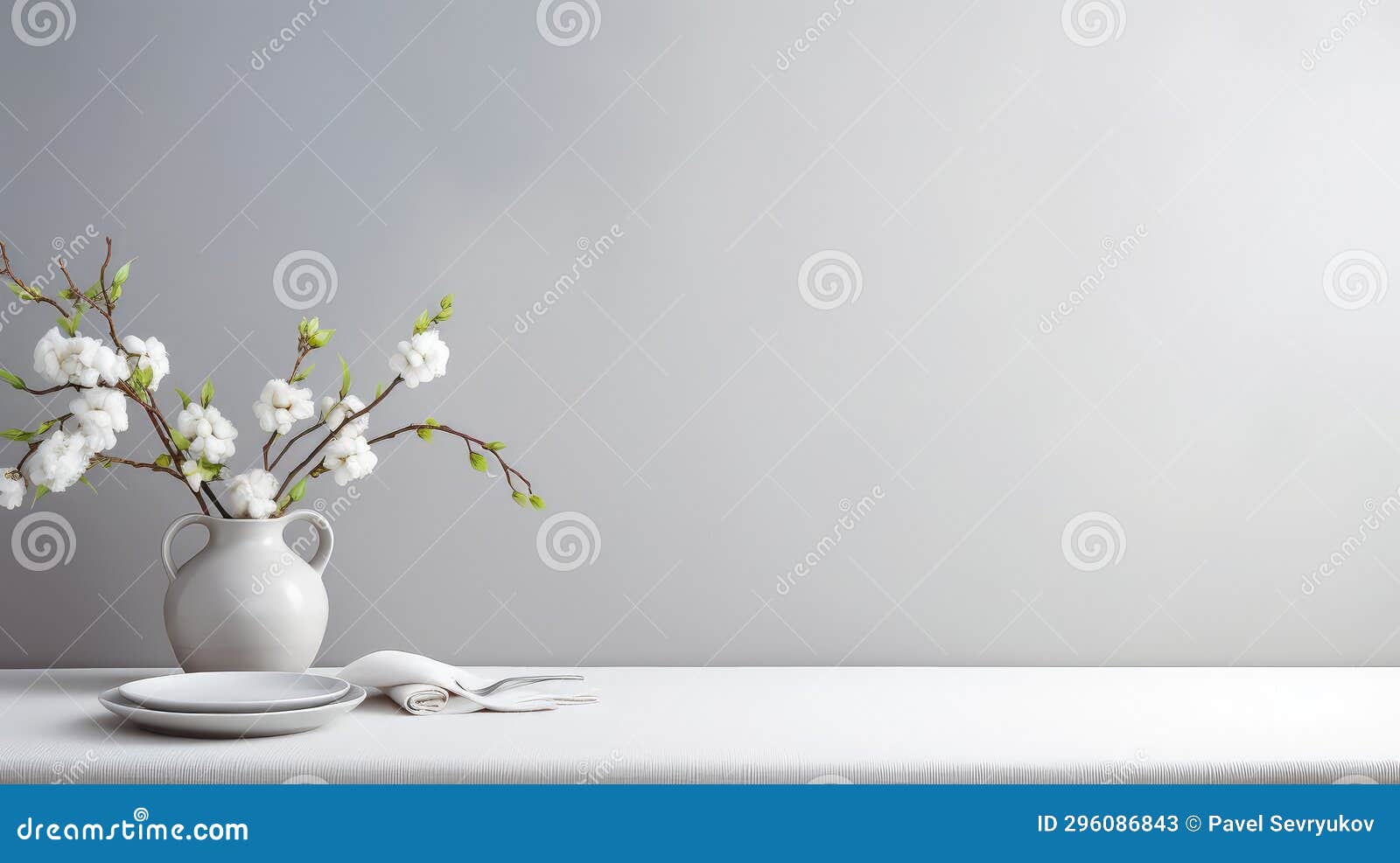 Interior White Grey Table Background Stock Illustration - Illustration ...