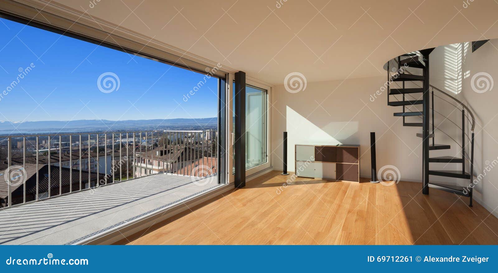 Interior, wide open space stock image. Image of inside - 69712261