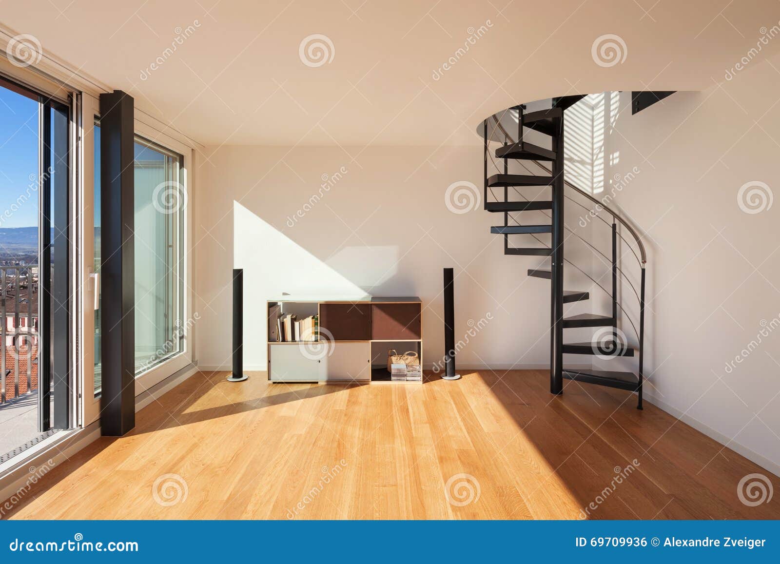 Interior, wide open space stock photo. Image of living - 69709936