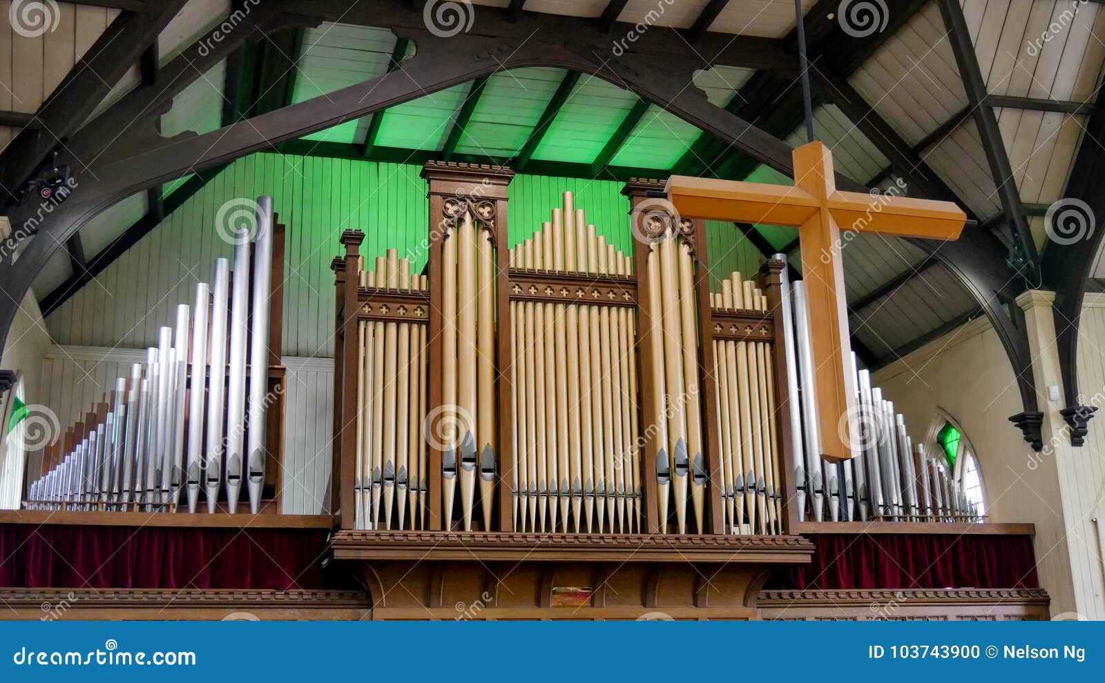 Interior Wide Shot of a Funeral Chapel Stock Photo - Image of closeup ...