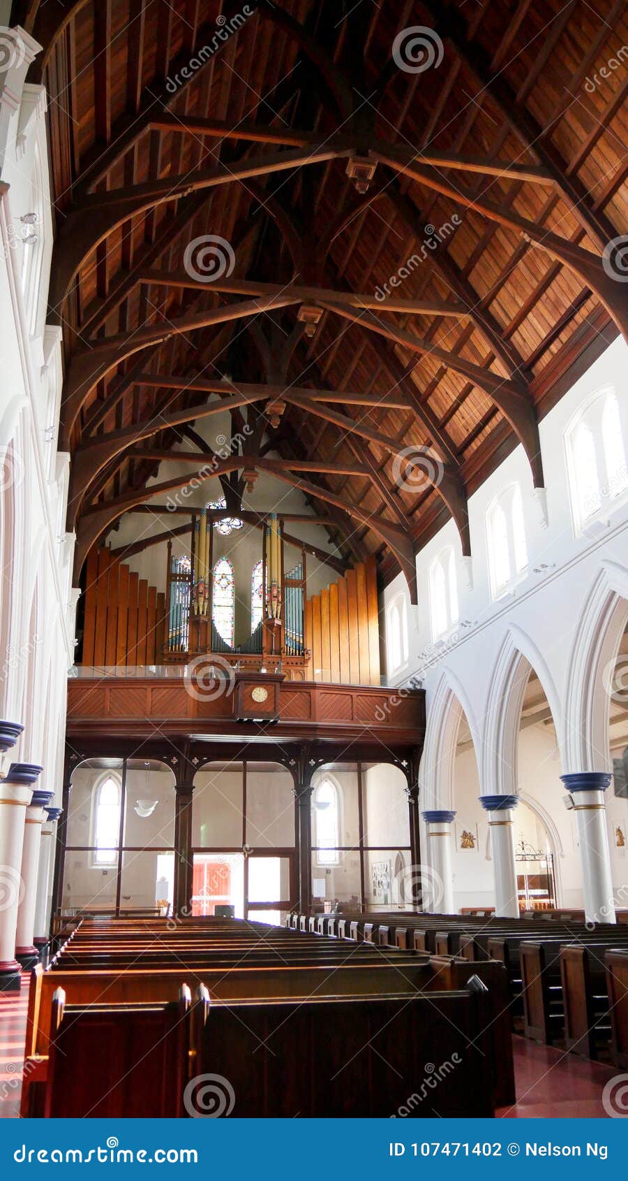 Interior Wide Shot of a Funeral Chapel Stock Photo - Image of religion ...