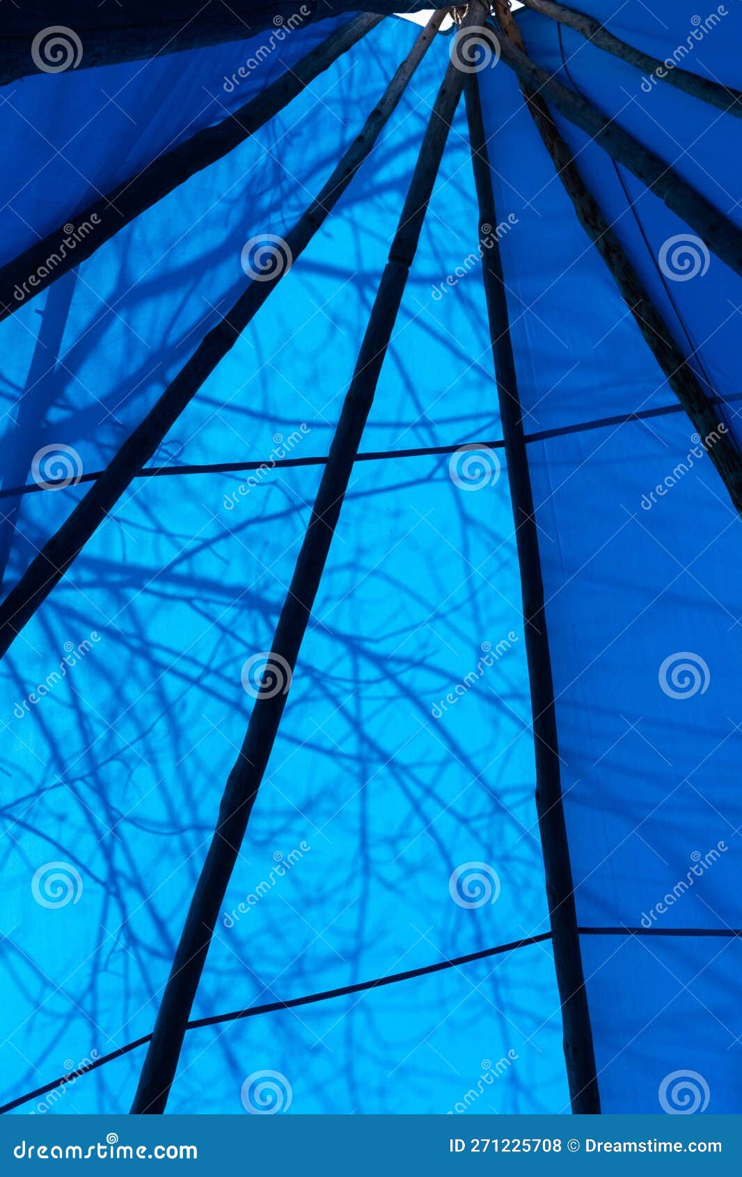 The interior of the wigwam stock photo. Image of upper - 271225708