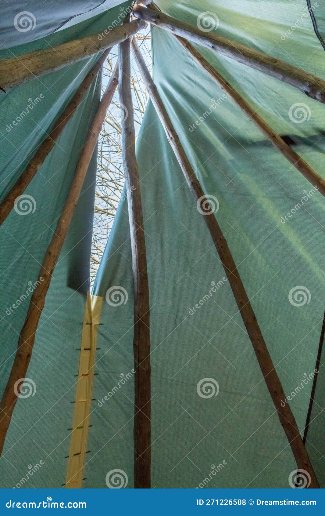 The interior of the wigwam stock photo. Image of upper - 271226508