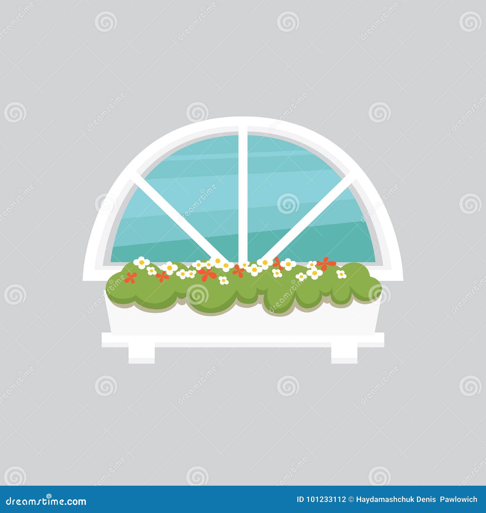 Interior Window Vector Illustration. Stock Vector - Illustration of ...
