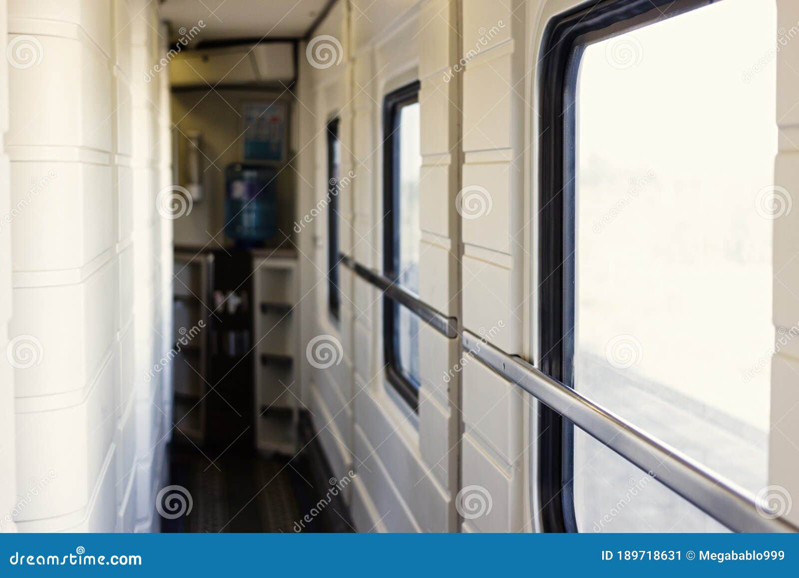 Interior with Windows of Talgo Train Carriage Stock Image - Image of ...