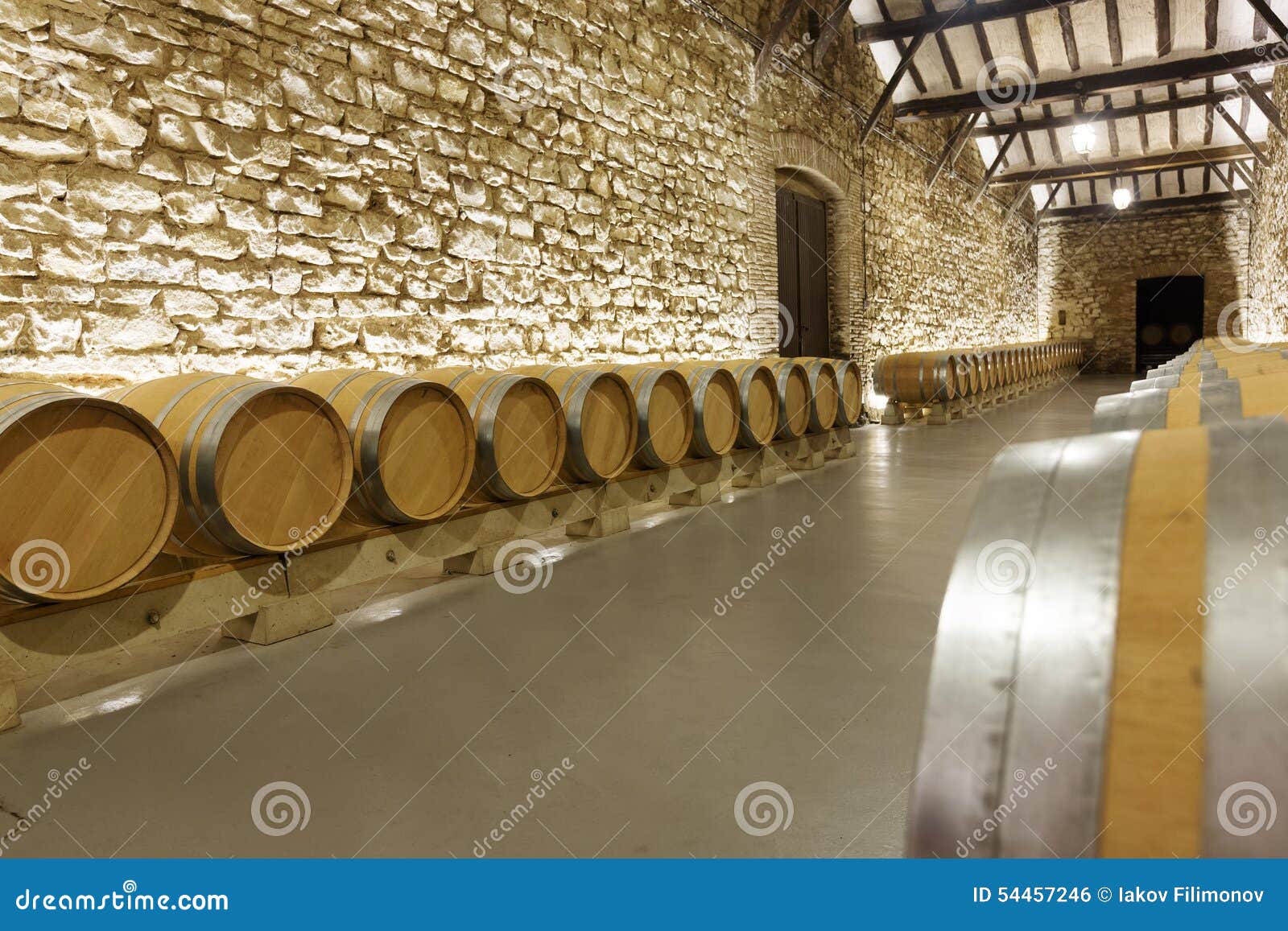 Interior of winery stock photo. Image of compartment - 54457246