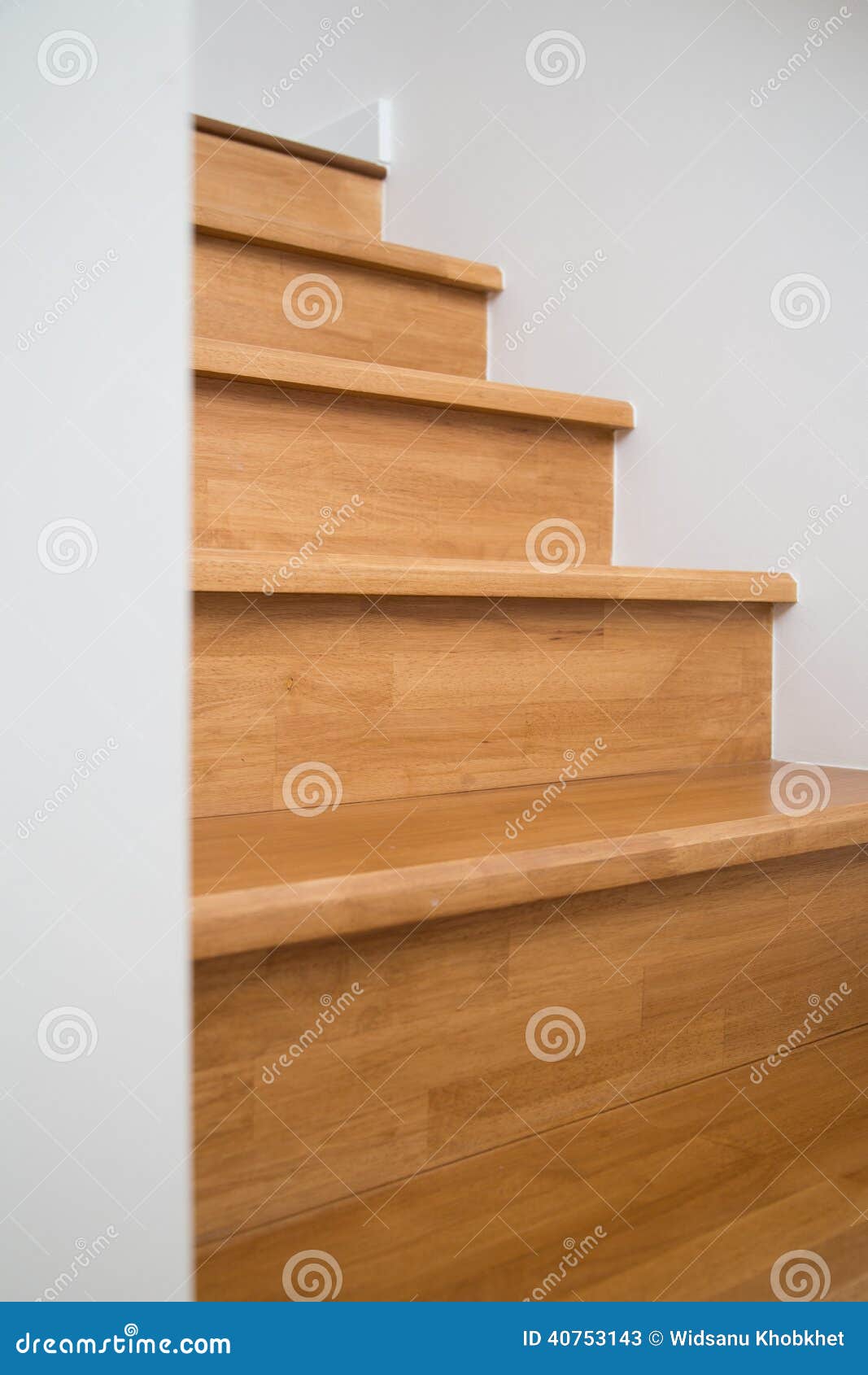 Interior - Wood Stairs Side View Stock Image - Image of design, open ...