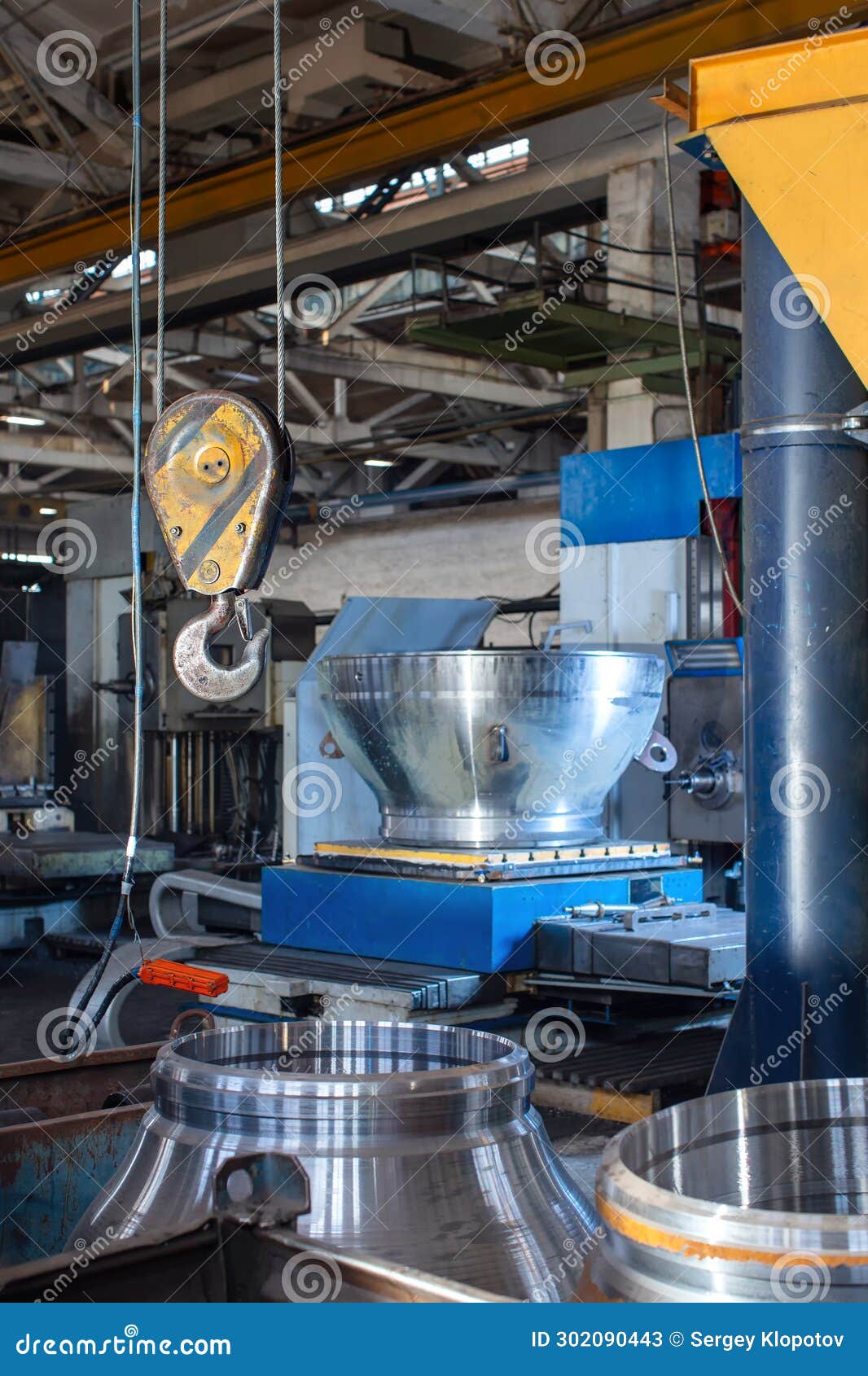 Interior of a Workshop of a Large Machine-building Plant Stock Image ...