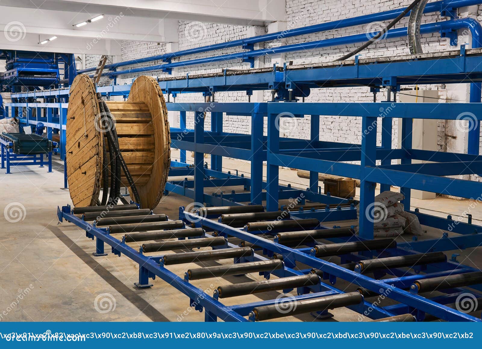 Interior of a Workshop Under Construction Stock Image - Image of ...